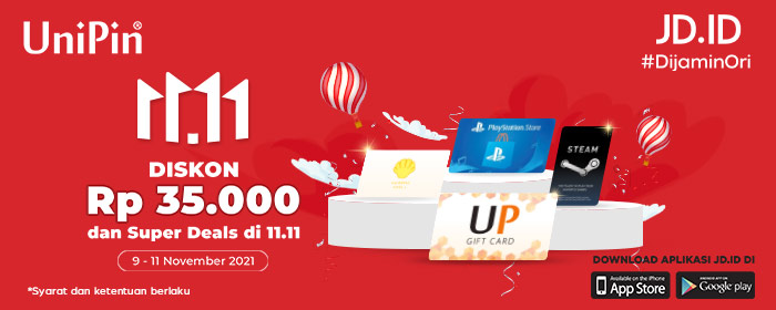 UniPin - Diskon hingga 35rb di 11.11 HarJOYnas JDID