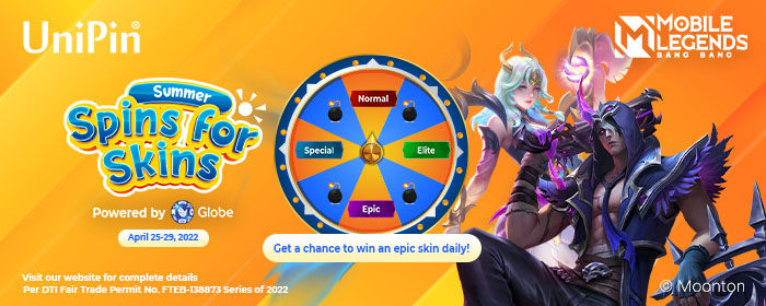 UniPin - Summer Spin for Skins powered by Globe - April (PH)