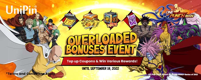 UniPin - One Punch Man: Bonus Event Overload with UniPin!(PH)
