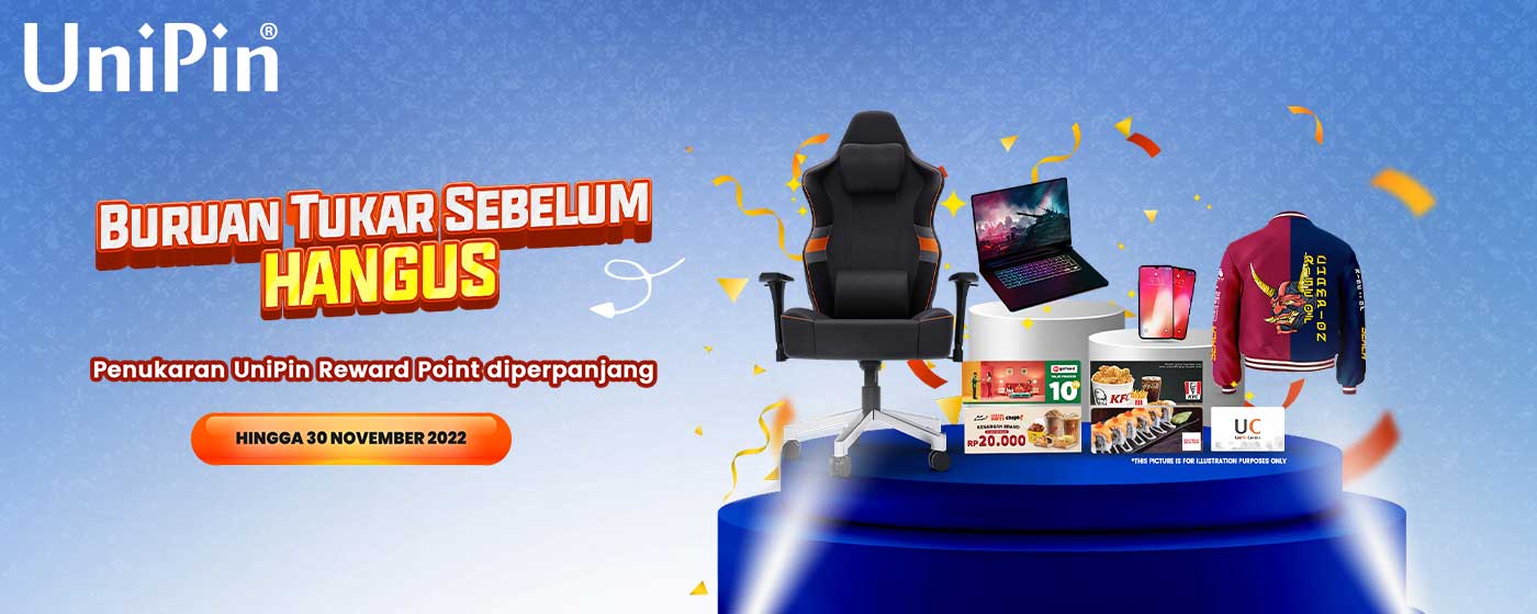 UniPin - Penukaran UniPin Reward Points Di-PERPANJANG!