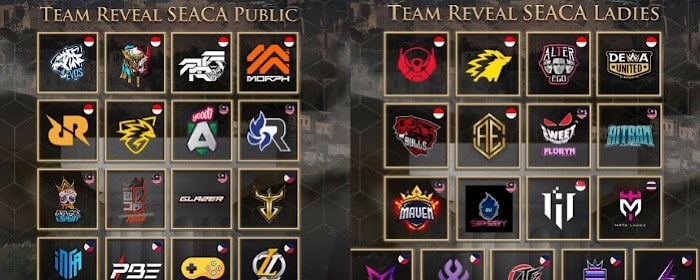 UniPin - SEACA MAJOR 2022's Participating Teams