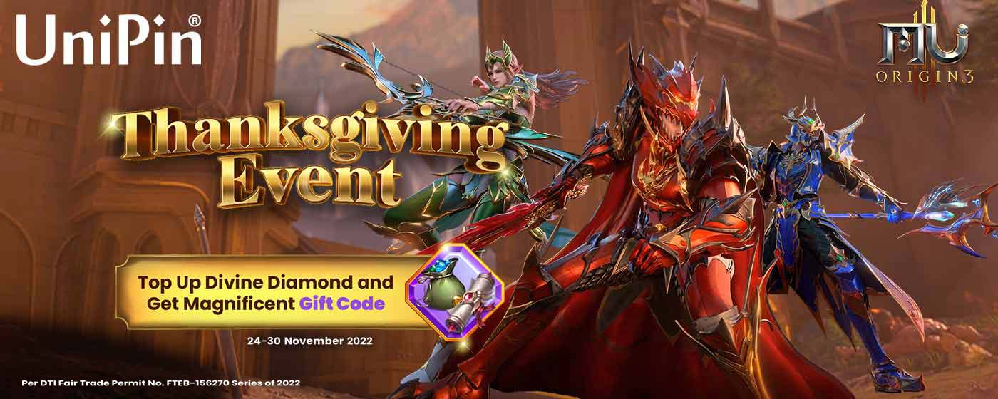 UniPin - MU Origin 3 Thanksgiving Event (PH)