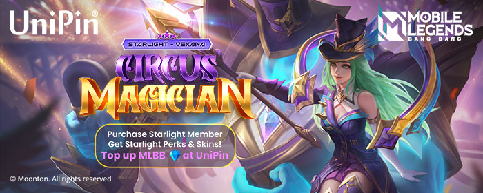 UniPin - December Starlight exclusive skin Vexana "Circus Magician ...