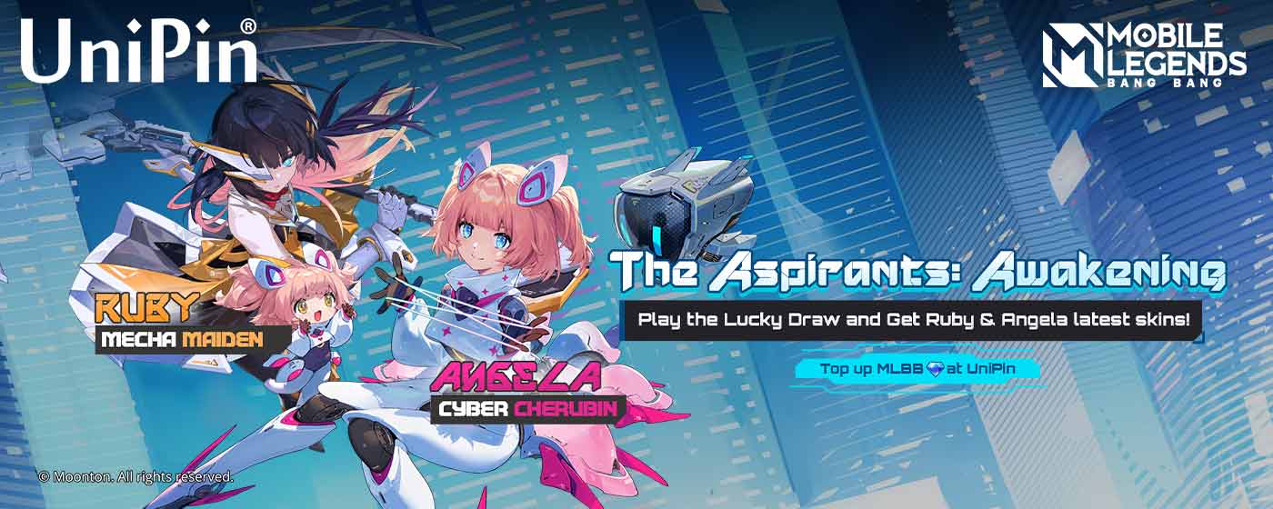 UniPin - The new Aspirants Skins - Angela "Cyber Cherubin" and Ruby ...