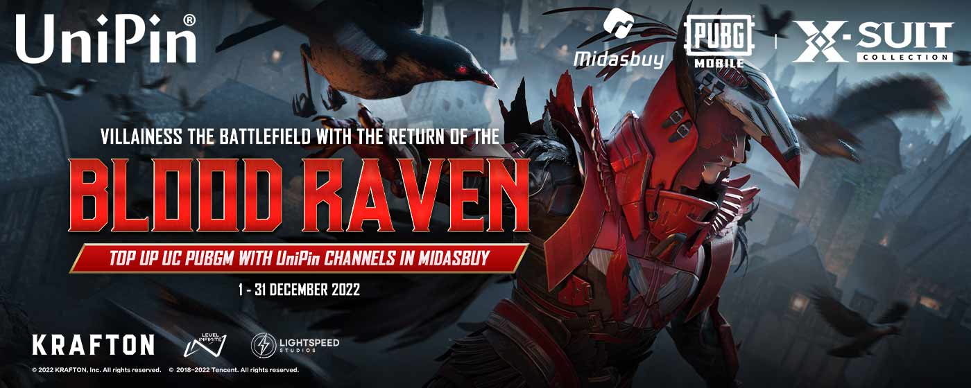 UniPin - New PUBG Mobile X-Suit: Blood Raven! (PH)