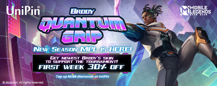 UniPin - Let’s Welcome The Brand New MPL Skin - Brody "Quantum Grip"! (MY)