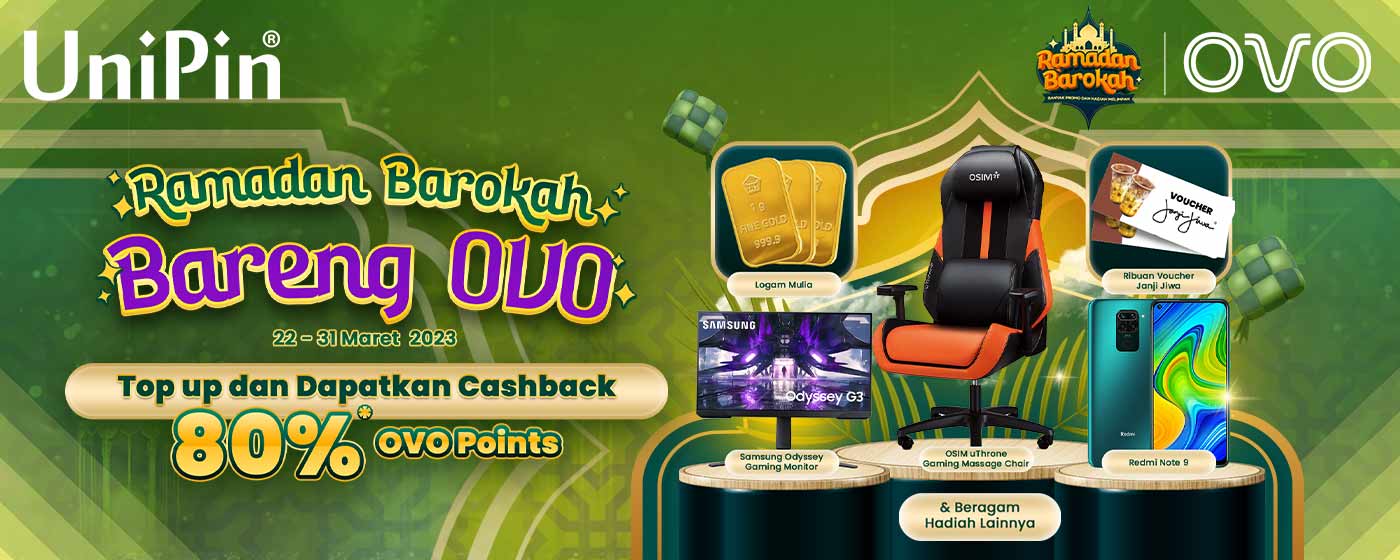 UniPin - Rayakan Ramadan Bareng OVO di UniPin Cashback Hingga 80% OVO ...