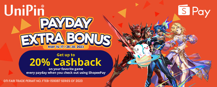 UniPin - May ShopeePay Payday Extra Bonus (PH)