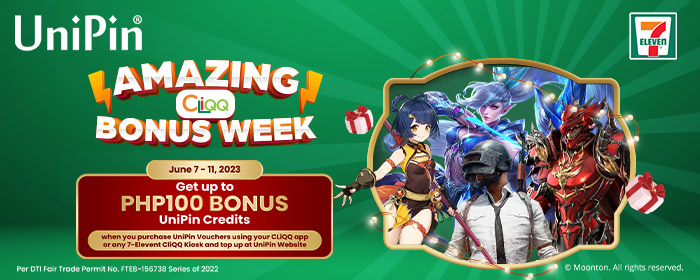 UniPin - June Amazing CLiQQ Bonus Week (PH)