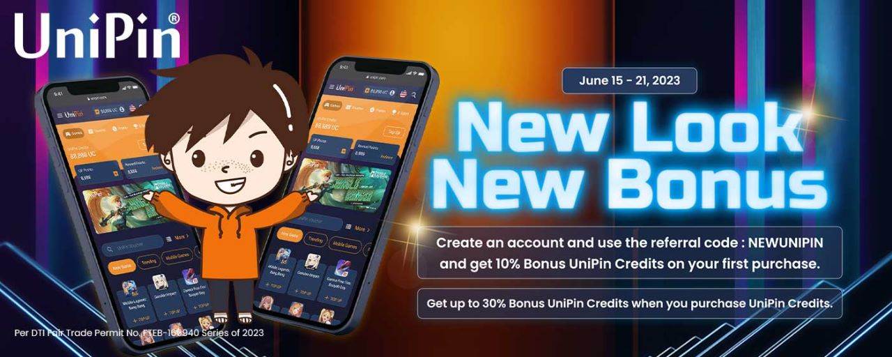 UniPin - New Look New Bonus! (PH)