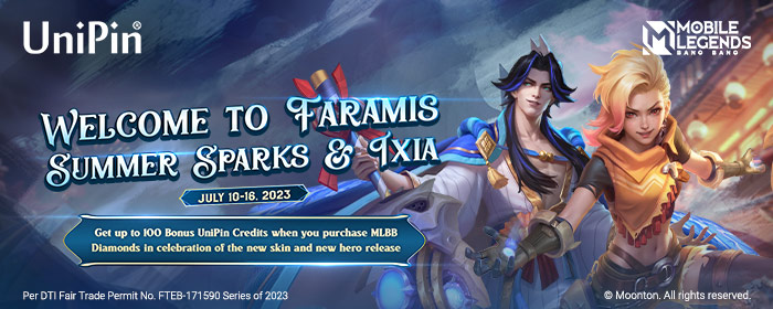 UniPin - Welcome to Summer Sparks Faramis & Ixia New Release ...