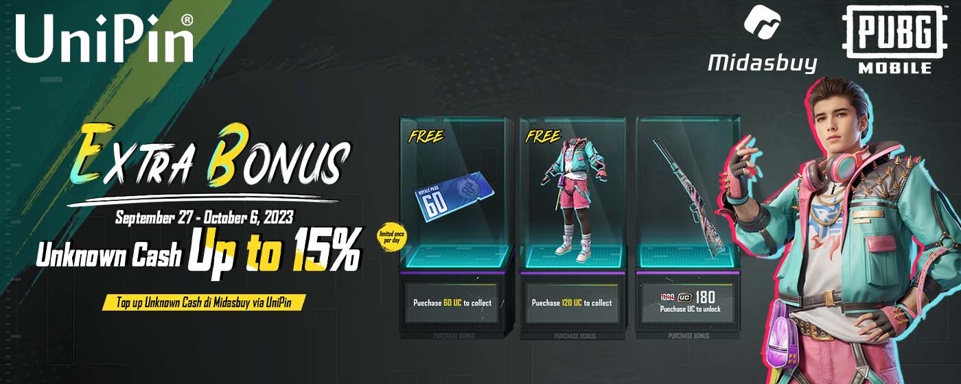 UniPin - Monthly Bonus Extravaganza: Boost Your UC Rewards!
