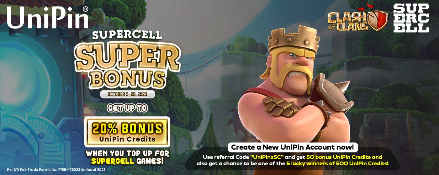 UniPin - SUPERCELL SUPER BONUS! (PH)