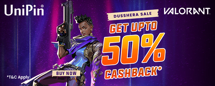 UniPin - Level Up: Get Cashback Upto 50% Exclusively For UniPin