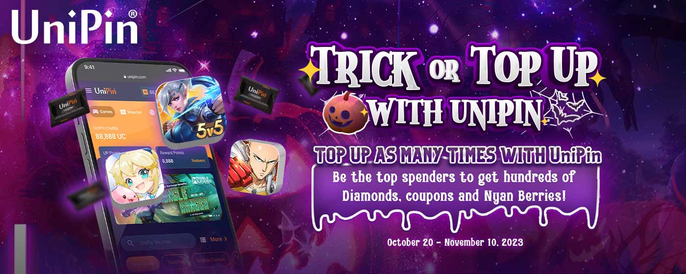 UniPin - UniPin Halloween Trick-Or-Top Up Party: Win Spooky Prizes this ...