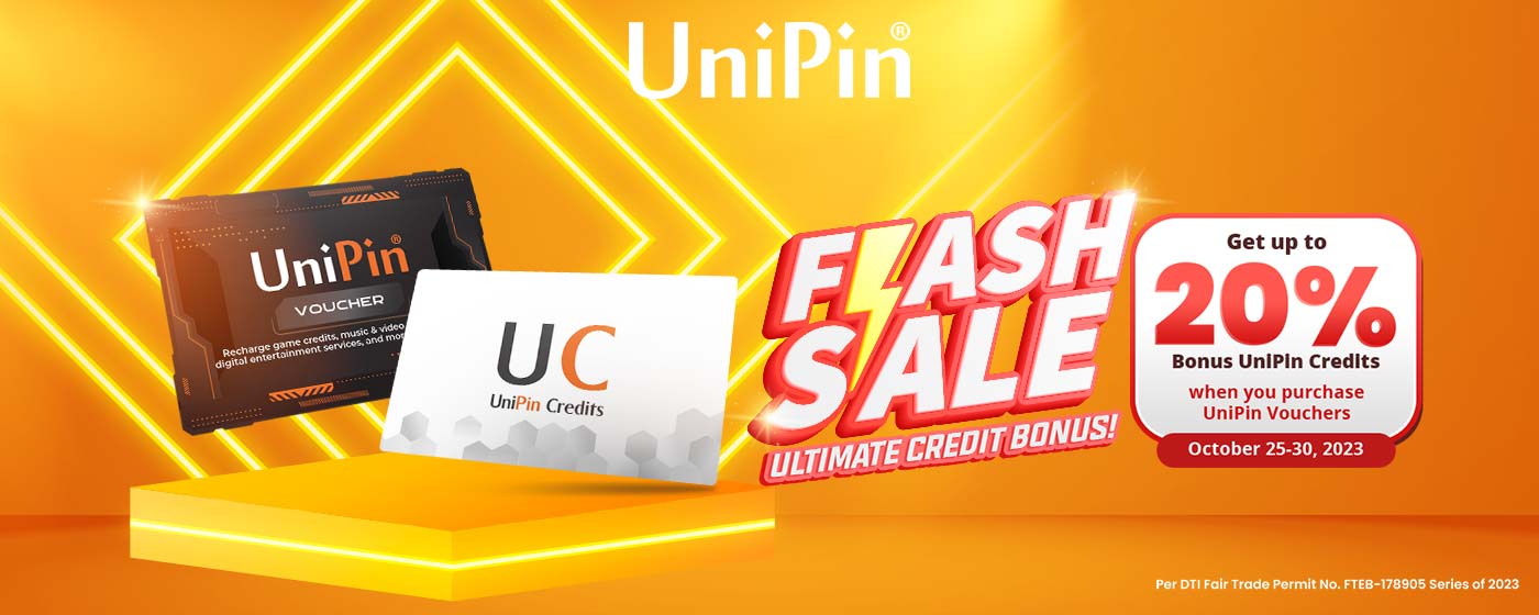 UniPin - FLASH SALE! Ultimate Credit Bonus! (PH)