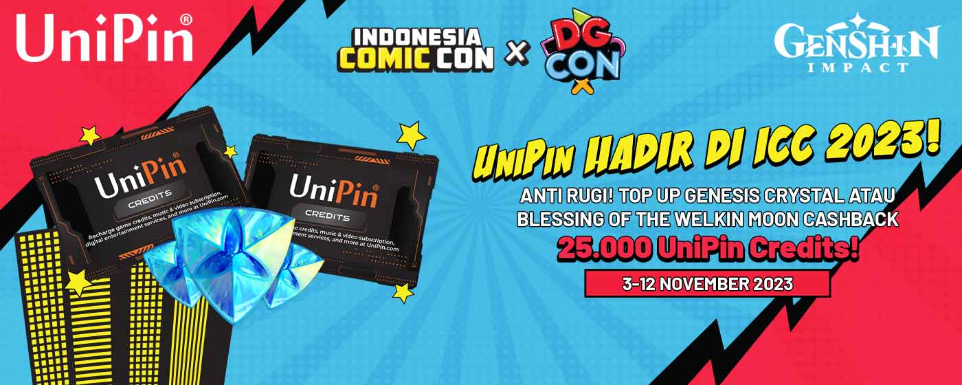UniPin - Genshin Impact Goes to Indonesia Comic Con with UniPin