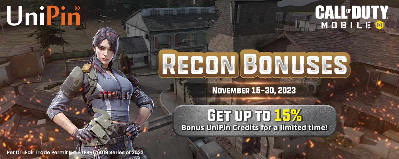 UniPin - Recon Bonuses! (PH)