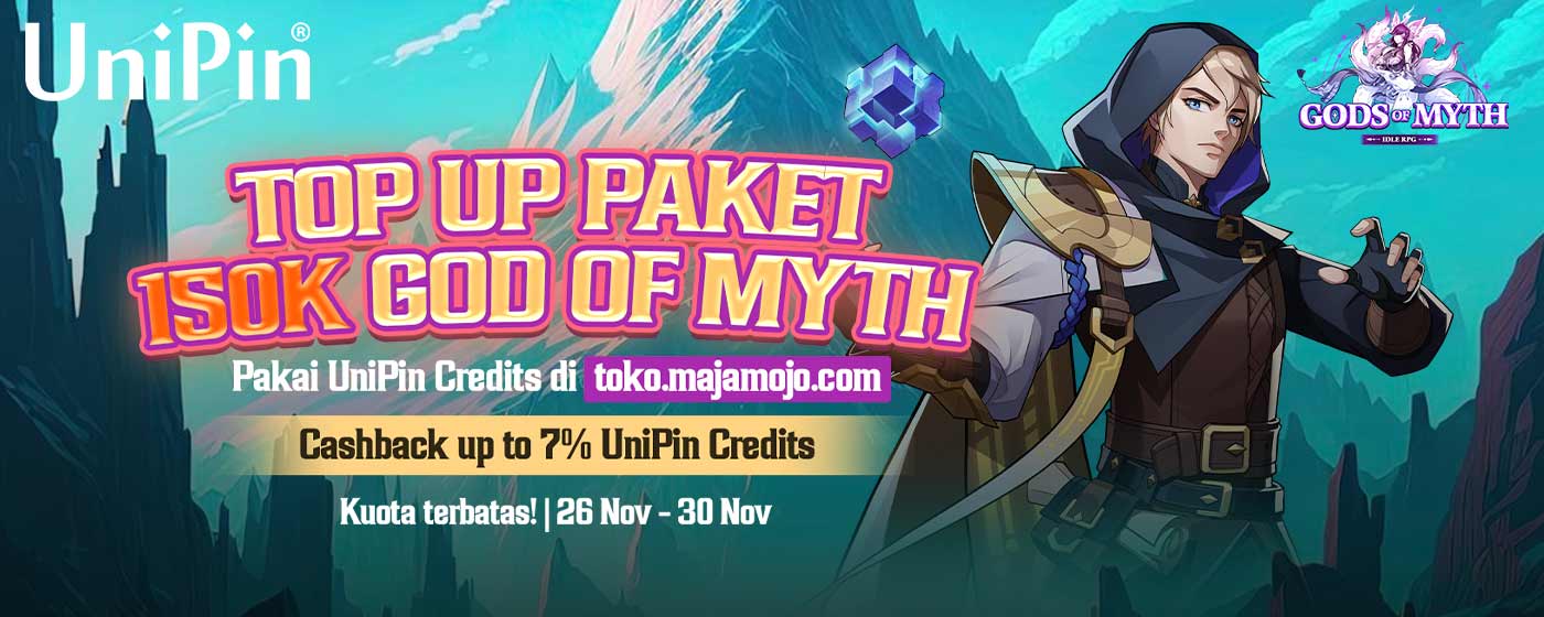 UniPin - Top Up God of Myth Pake UniPin, Isekai Run nya Makin Happy!
