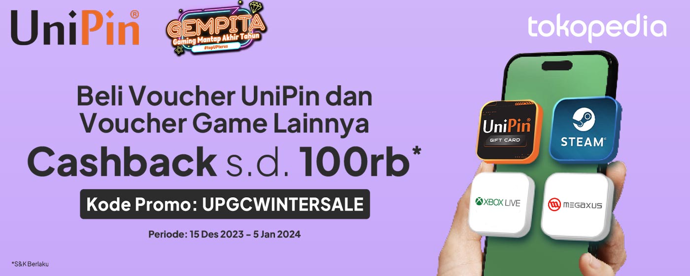 UniPin - Beli Voucher UniPin di Tokopedia, Dapatkan Cashback hingga Rp ...
