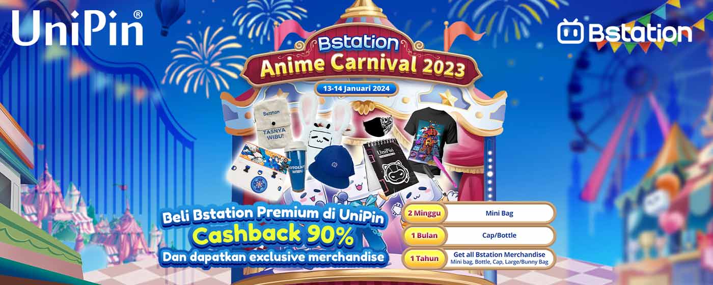 UniPin - Promo Terbatas di Bstation Anime Carnival 2023!