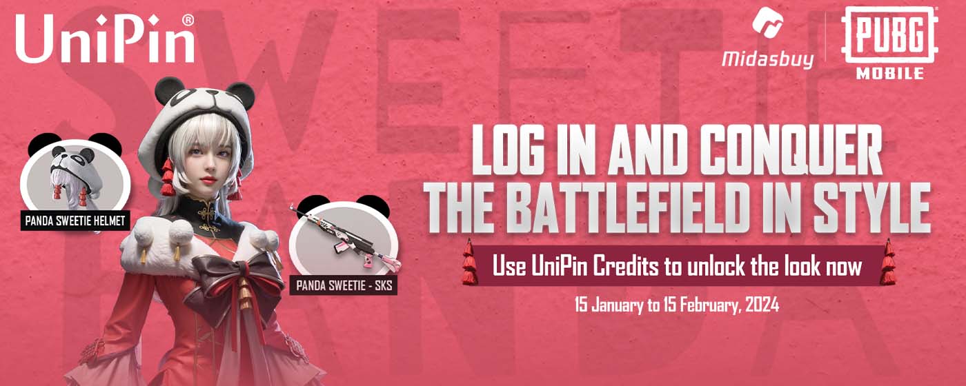 UniPin - Panda Sweetie Set: Amp Up Your PUBG MOBILE Fashion Game (MY)