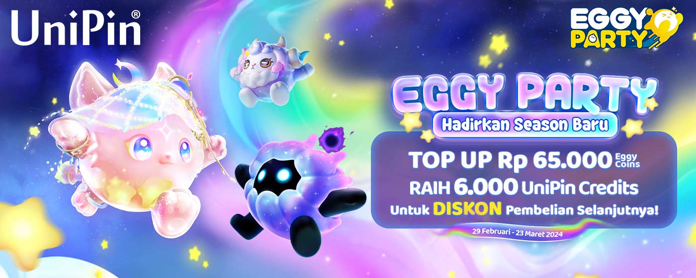UniPin - Eggy Party Hadirkan Season Baru – Top Up Eggy Coins & Raih ...