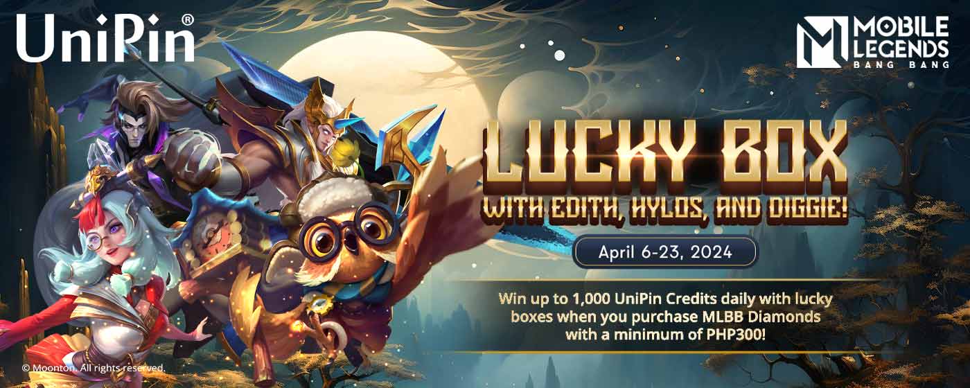 UniPin - Lucky Box with Edith, Hylos, Diggie, and Moskov! (PH)