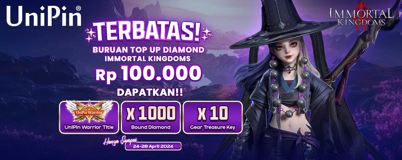 UniPin - TERBATAS! Raih [UniPin Warrior Title] di Immortal Kingdoms M ...