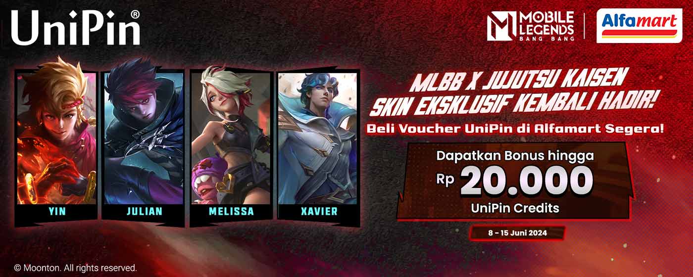 UniPin - Top Up MLBB Pakai Voucher UniPin di Alfamart, Dapatkan Skin ...