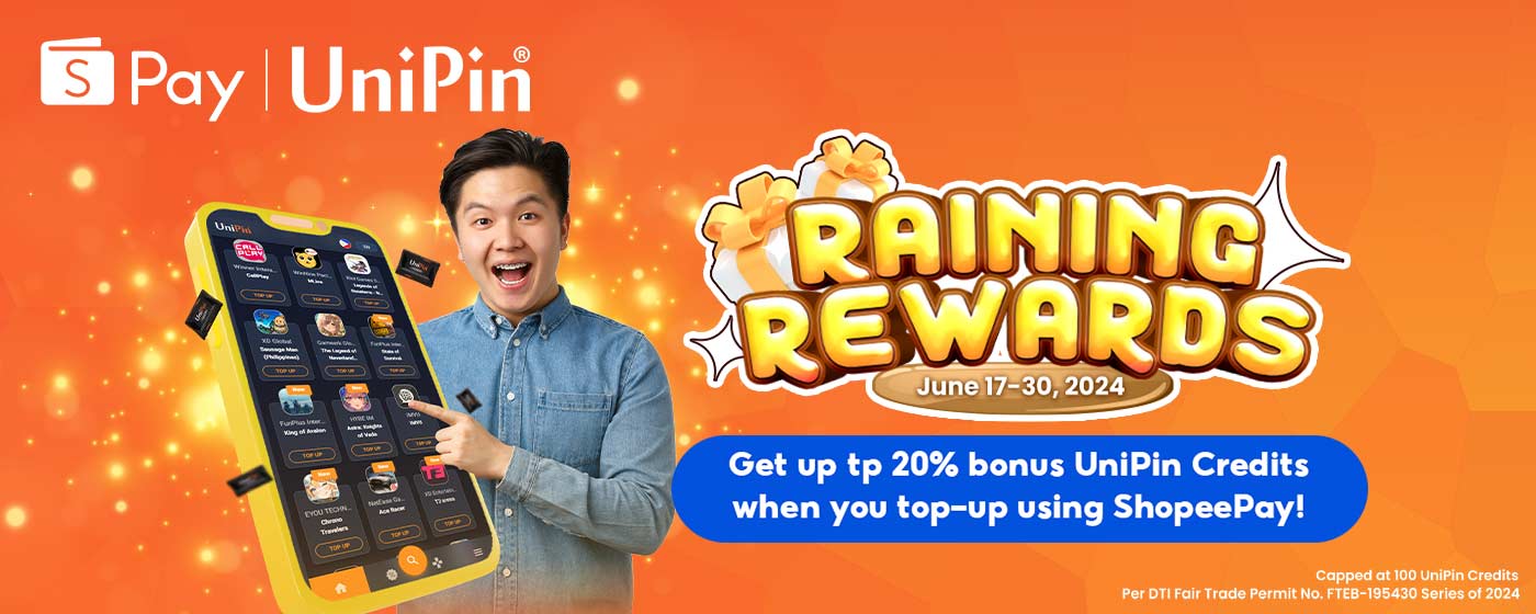 UniPin - ShopeePay Raining Rewards Extra! (PH)