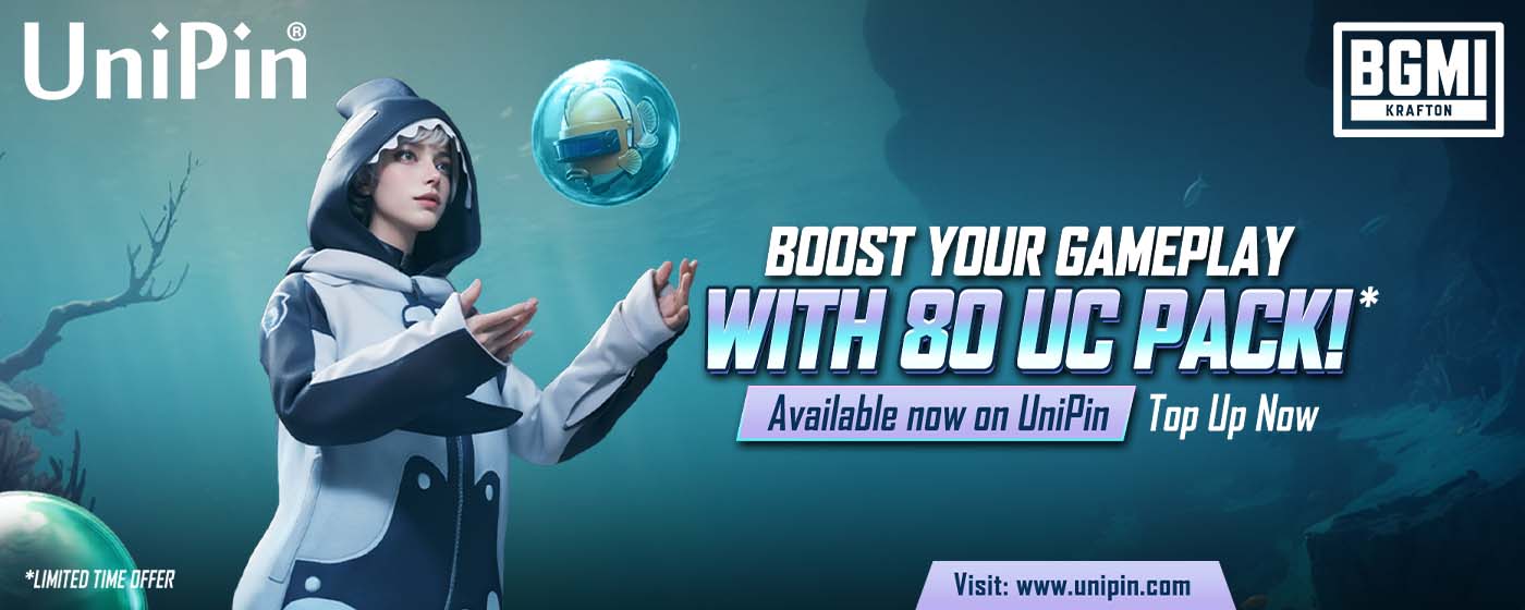 UniPin - Exclusive UC Pack: 80 UC Packs Available only on UniPin 🎮💰