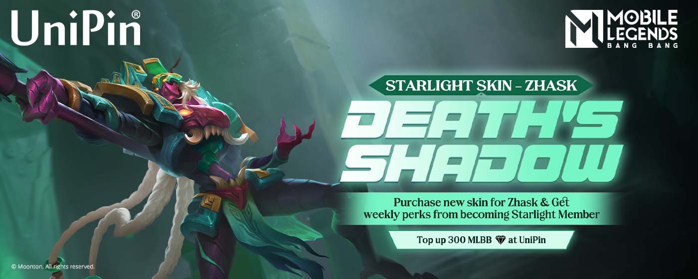 UniPin - The October Starlight Exclusive Skin Zhask "Death's Shadow" Is ...