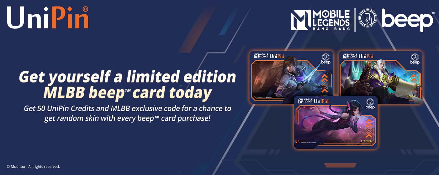 UniPin - Limited Edition MLBB themed beep™ Cards Are Here (PH)