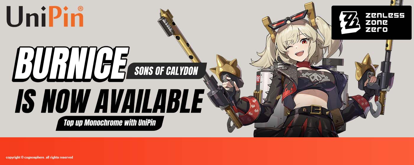 UniPin - Zenless Zone Zero New Agent: Burnice