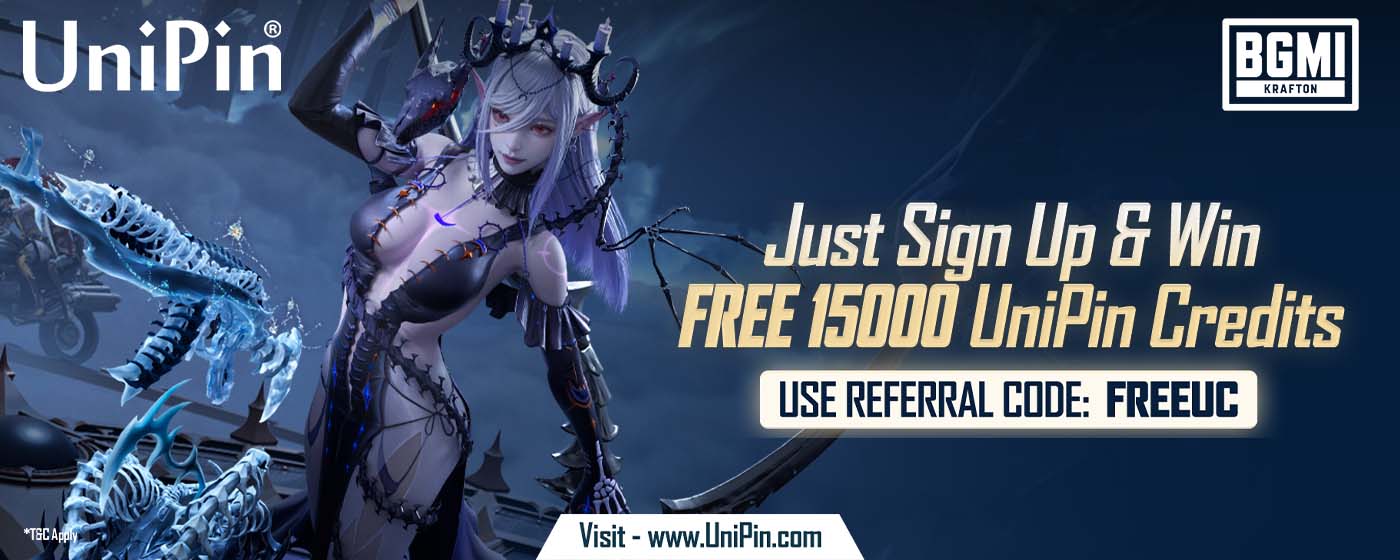 UniPin - Just Sign Up & Win FREE UniPin Credits Worth 15,000!