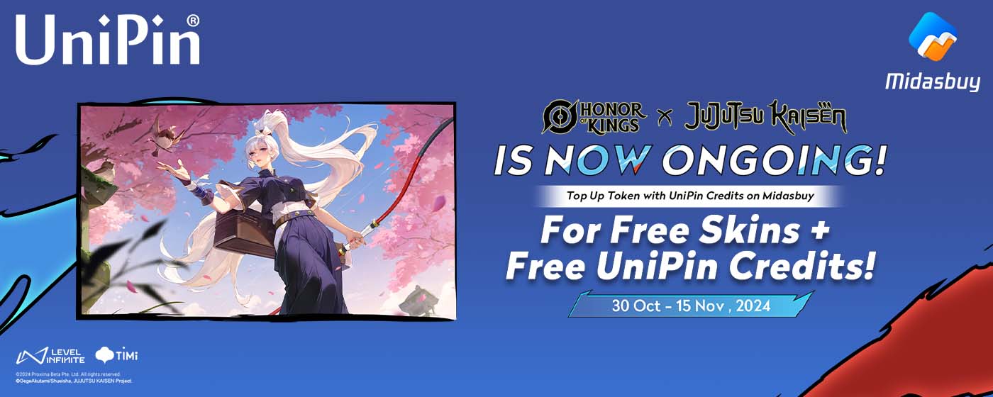 UniPin - Jujutsu Kaisen x Honor of Kings Collaboration Is Still Ongoing ...