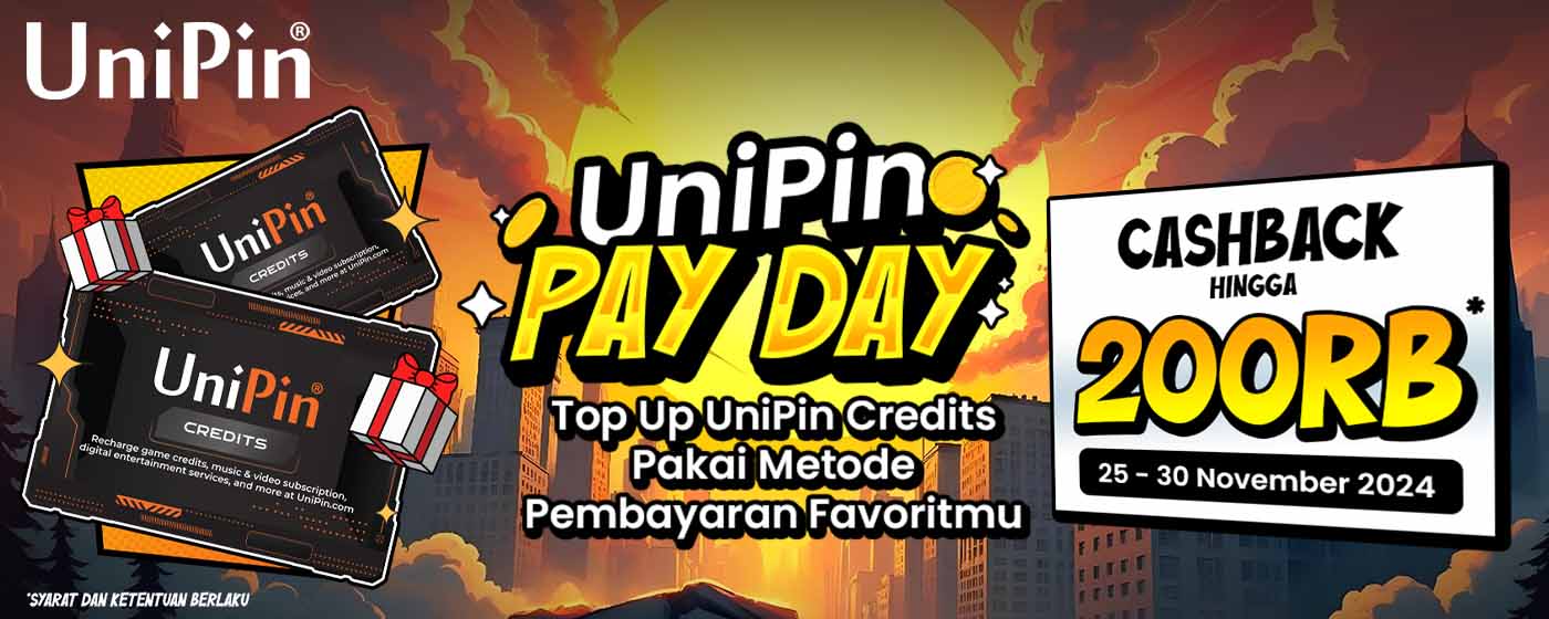 UniPin - UniPin Payday – Cashback Hingga 200Ribu!