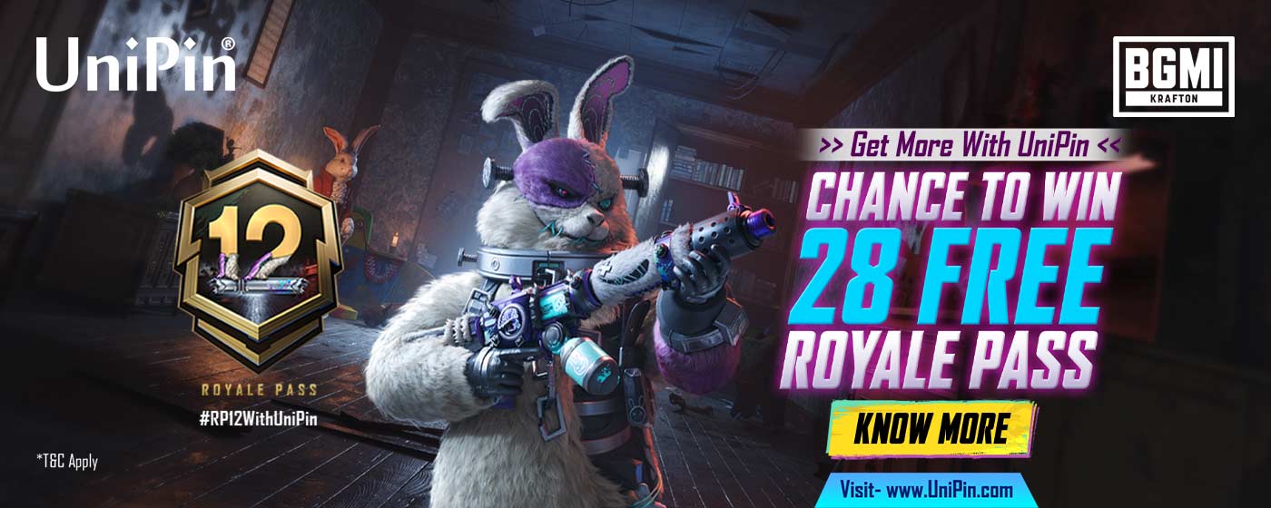 UniPin - Buy BGMI UC & Win 28 Royale Passes!
