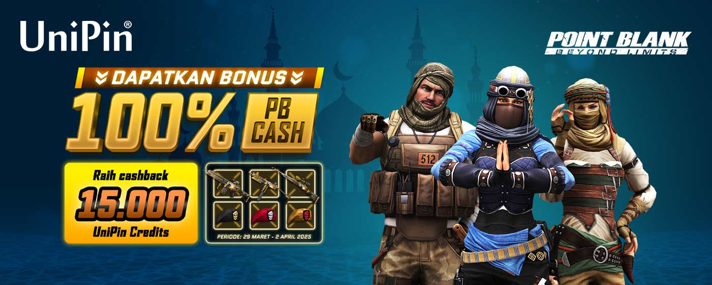 UniPin - [PB Double Top Up] Top Up Point Blank & Dapatkan Cashback 15%!