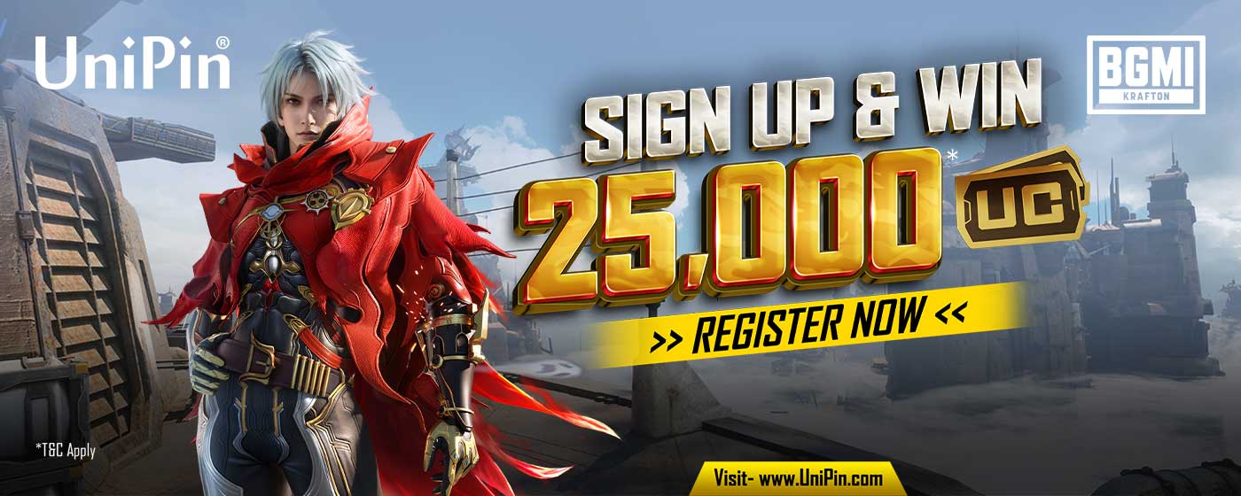 UniPin - 🎉 Sign Up & Win FREE UniPin Credits Worth ₹25,000! 🎮