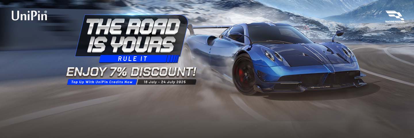 UniPin - Go Full Speed with a 7% Discount on UniPin! 🏎️
