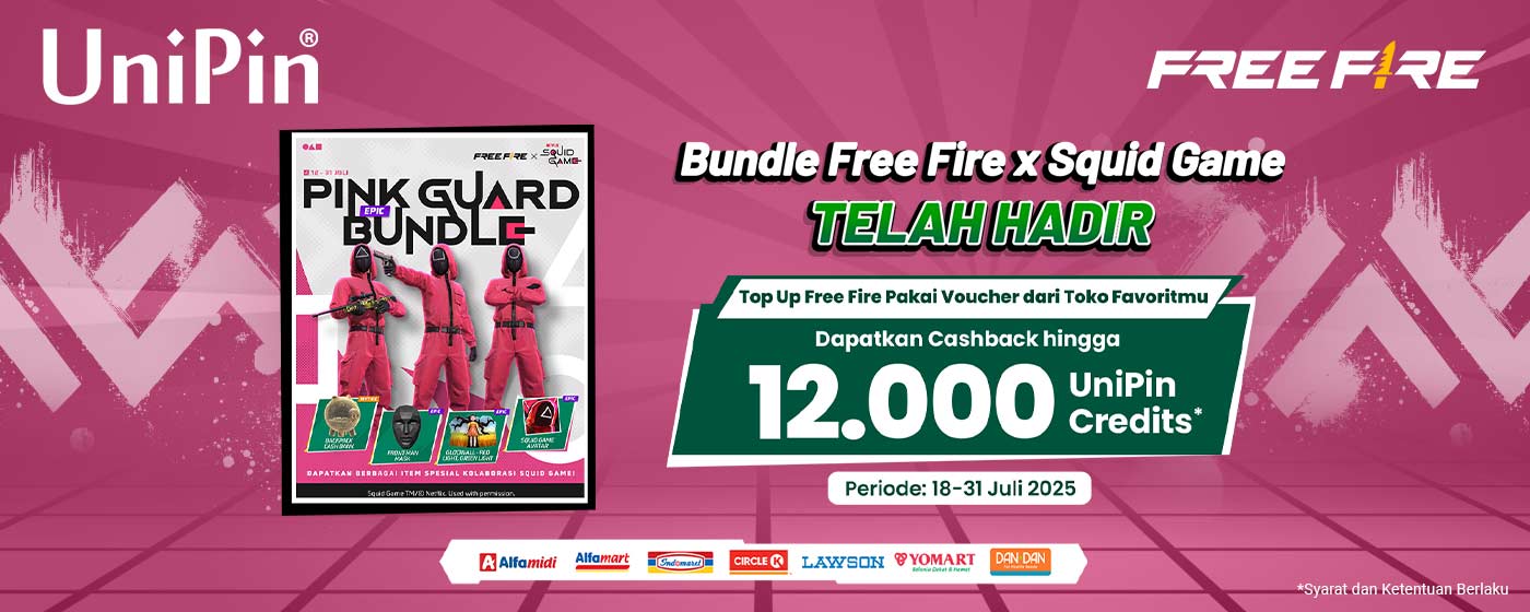 UniPin - Top Up FF pakai Voucher UniPin, Dapatkan Bonus Hingga 12Ribu ...