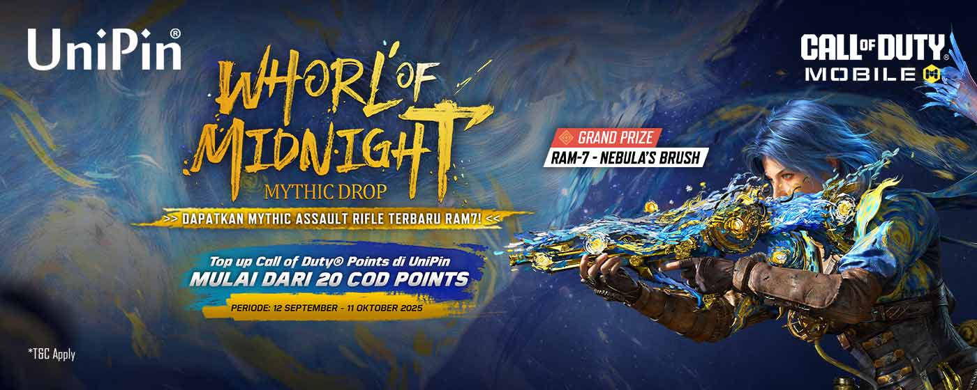 UniPin - Whorl of Midnight Mythic Drop Hadir di Call of Duty: Mobile!