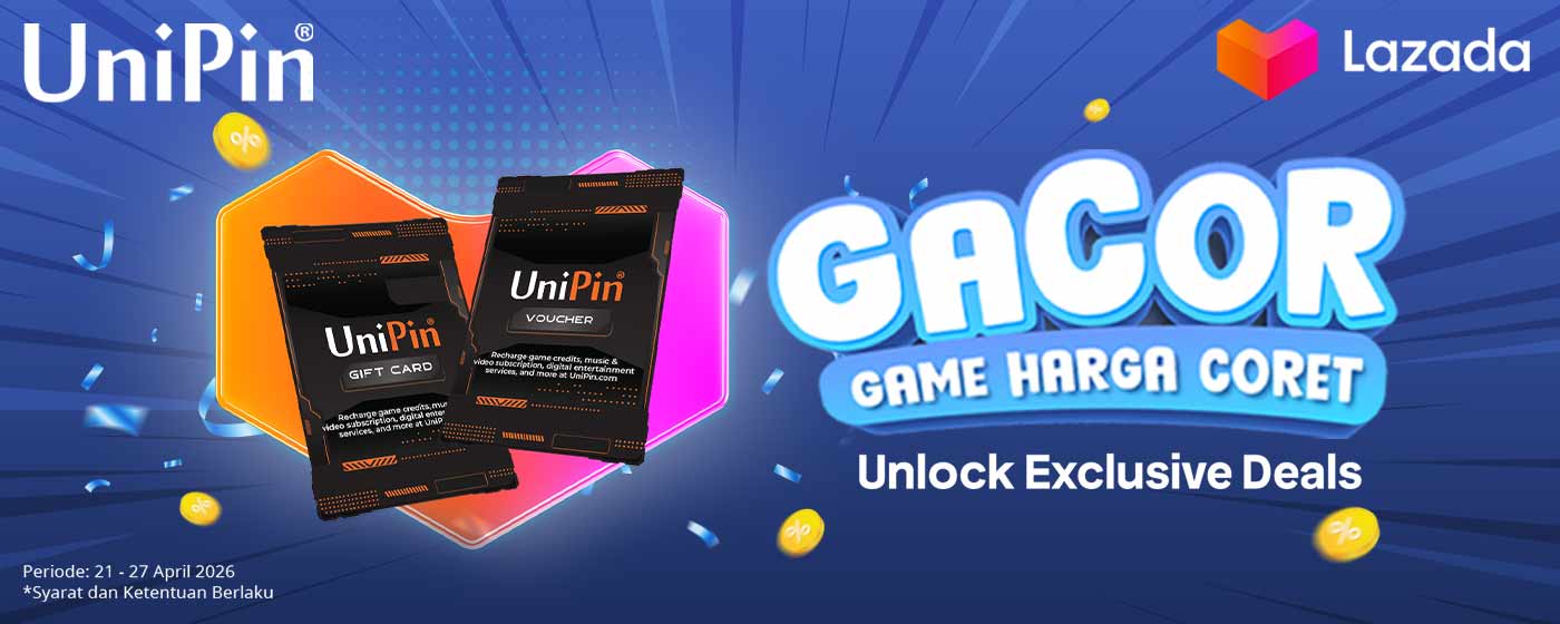 UniPin - GaCor (Game Harga Coret): Beli UPGC & UniPin Voucher, Unlock ...